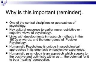 Humanistic psychology carl rogers november 2011 | PPT