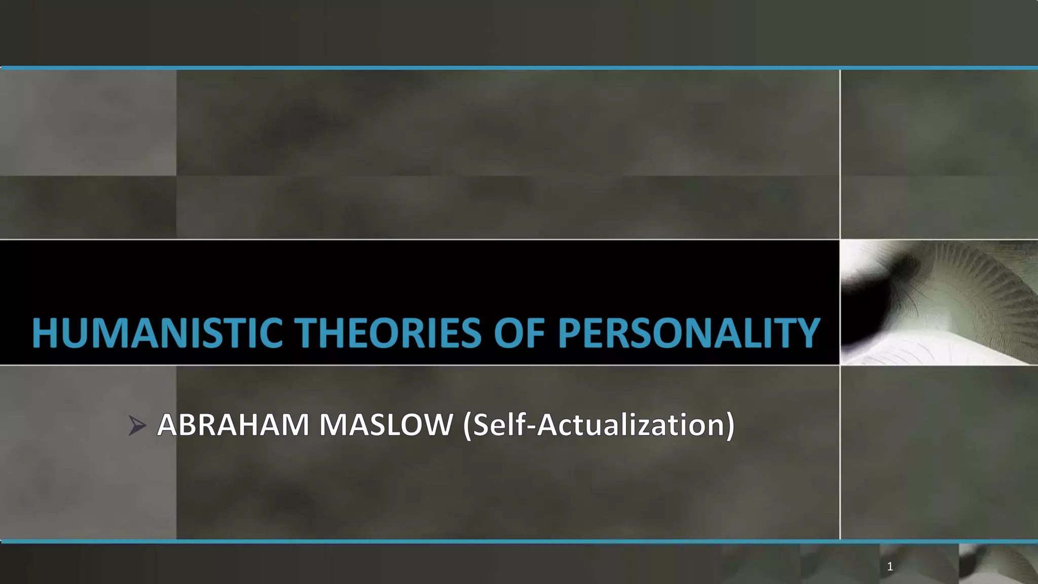 Humanistic theory | PPTX