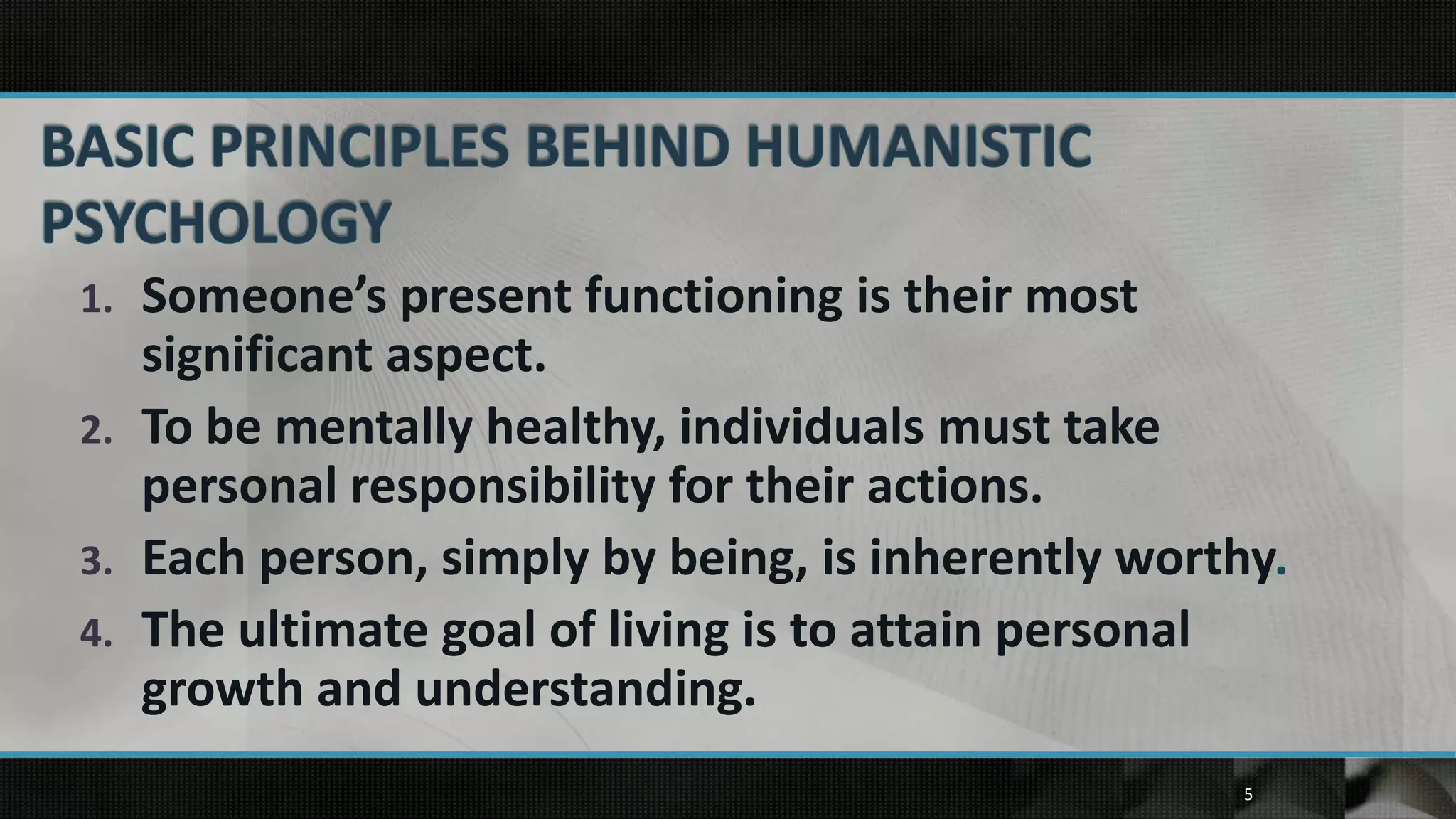Humanistic theory | PPTX