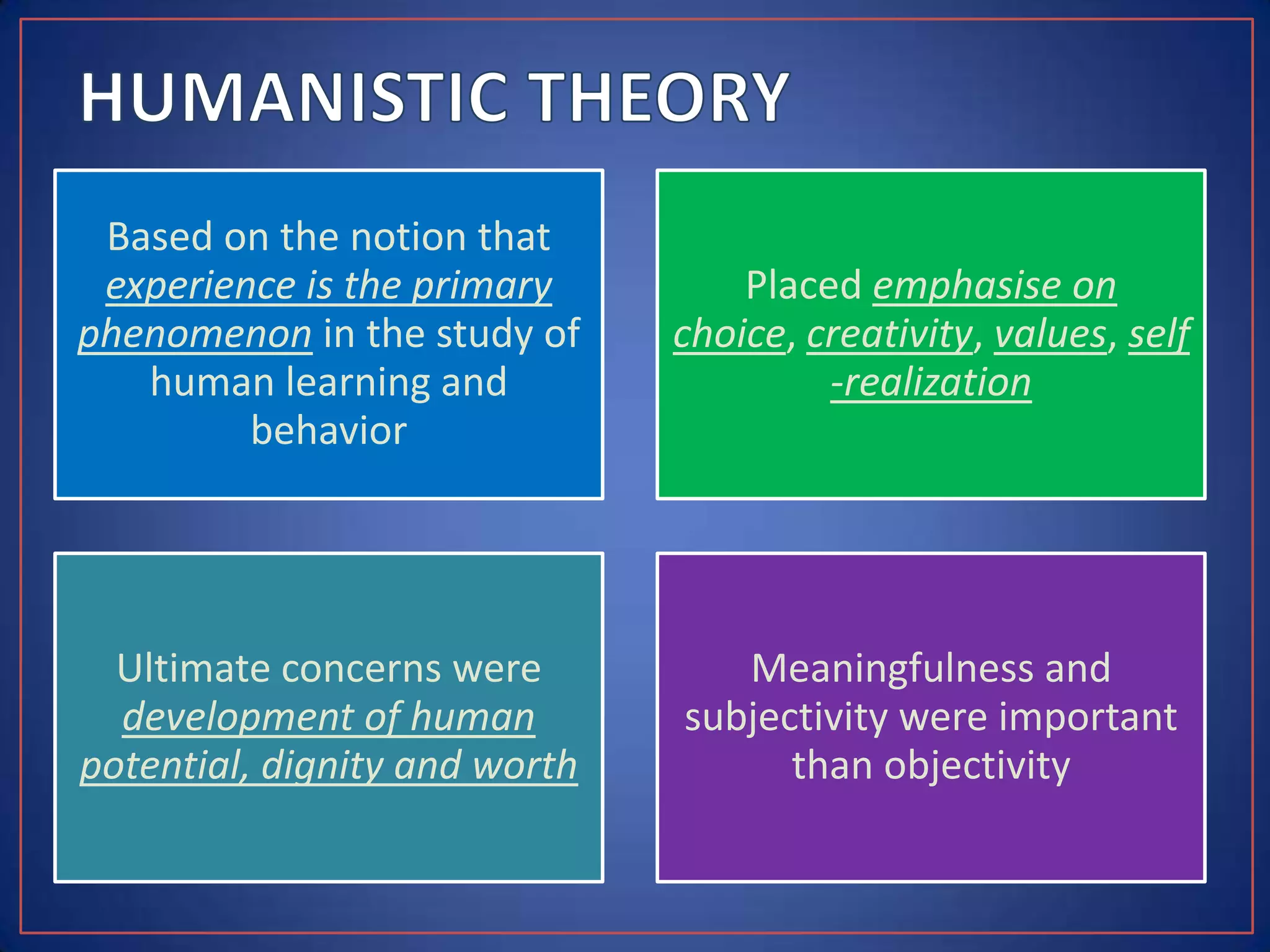 Humanistic theory | PPT