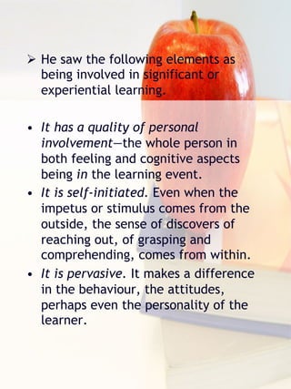 Humanistic Theory of Learning | PDF