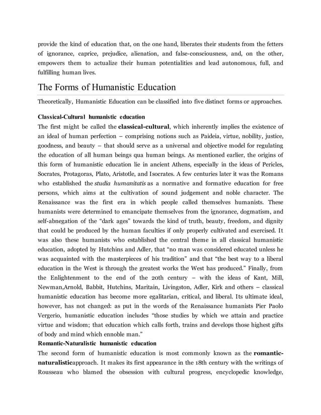 Humanistic theory | DOCX