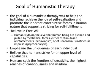 Humanistic Therapy