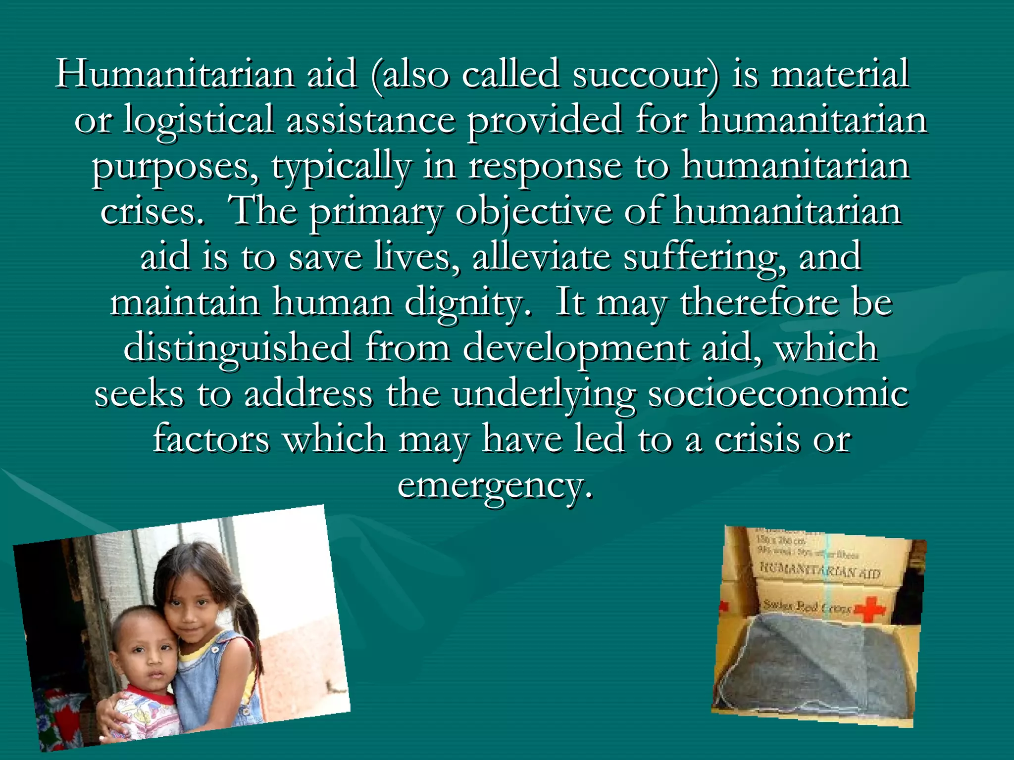 Humanitarian Aid | PPT