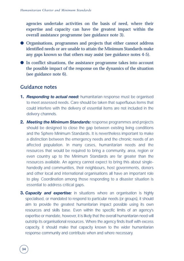 Humanitarian charter | PDF | Non-Profit Organizations | Industries