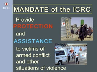 Humanitarian Education & Work of the ICRC by Prof Umesh Kadam | PPT