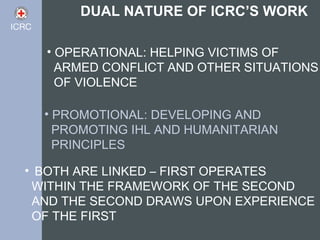 Humanitarian Education & Work of the ICRC by Prof Umesh Kadam | PPT