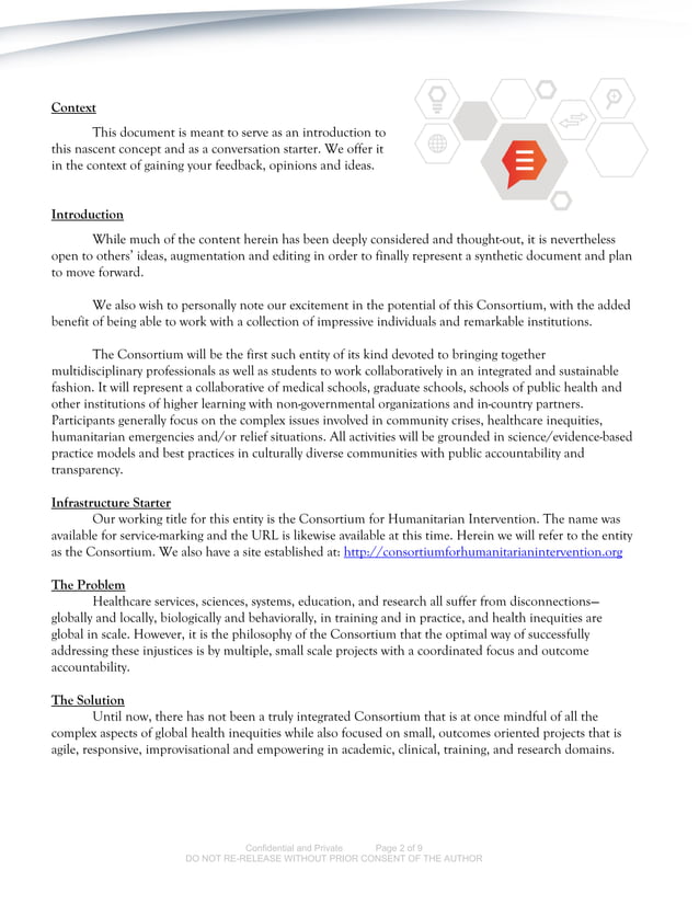 Consortium for Humanitarian Intervention: Model Description | PDF
