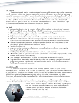 Consortium for Humanitarian Intervention: Model Description | PDF
