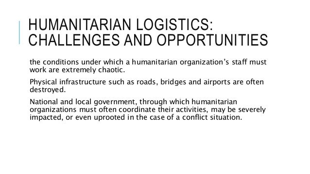 Humanitarian Logistics