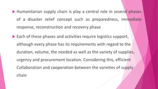 Humanitarian logistics | PPTX