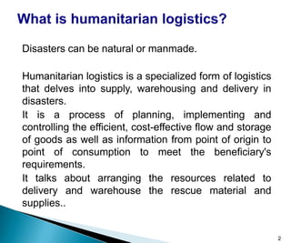 Humanitarian logistics | PPT