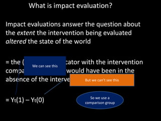 Evaluating impact of humanitarian action: a science or an art (Jo Puri ...