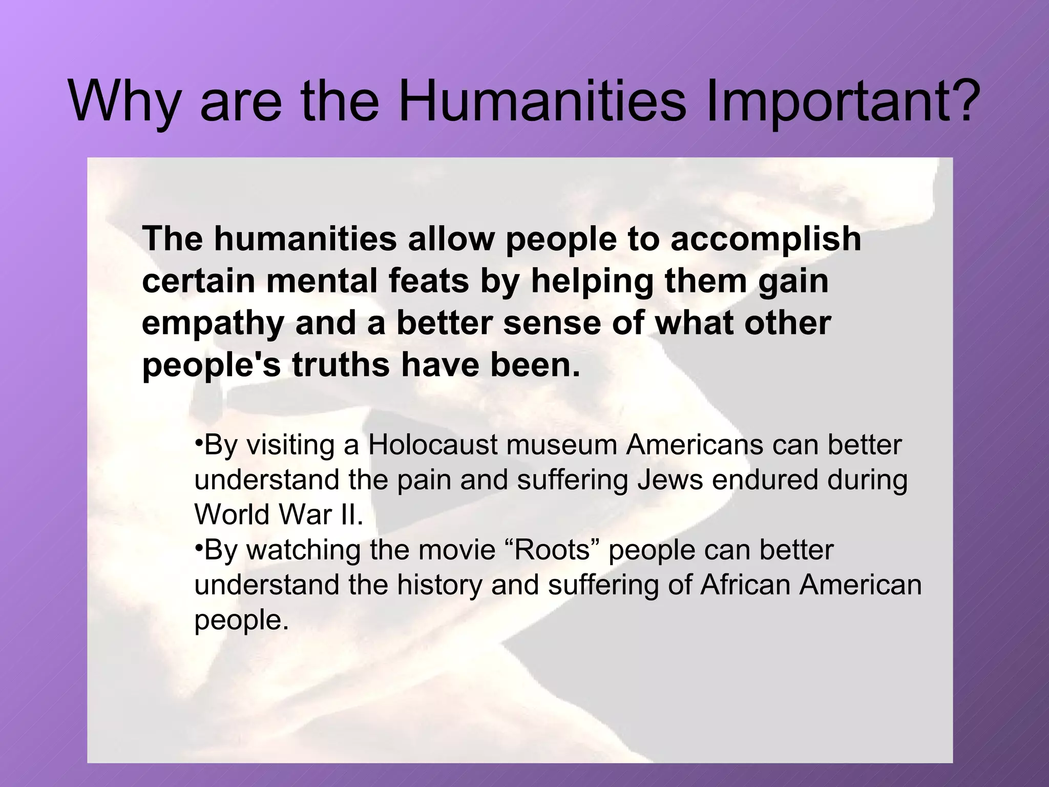Humanities | PPT