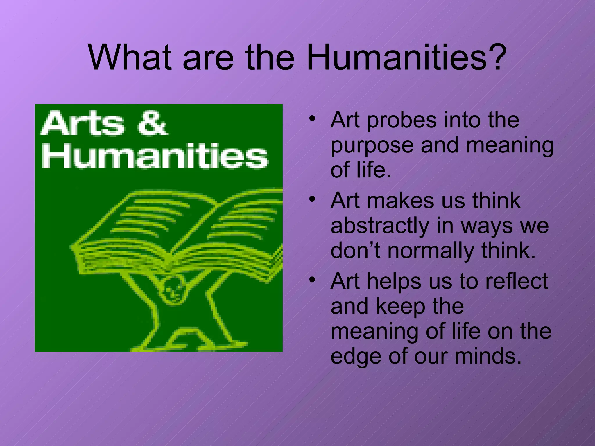 Humanities | PPT