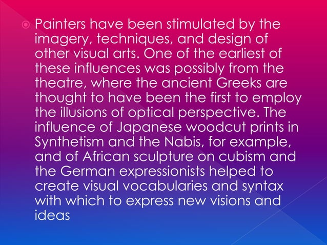 Methods of presenting the art subject | PPTX | Painting | Arts and Crafts