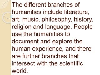 Humanities | PPTX