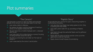 The Censors by Luisa Peron presentation | PPT