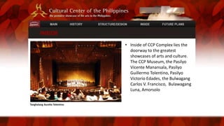 CULTURAL CENTER OF THE PHILIPPINES BY RG GARBIN | PPTX
