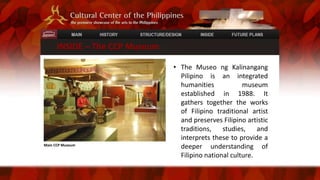 CULTURAL CENTER OF THE PHILIPPINES BY RG GARBIN | PPTX