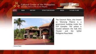 CULTURAL CENTER OF THE PHILIPPINES BY RG GARBIN | PPTX