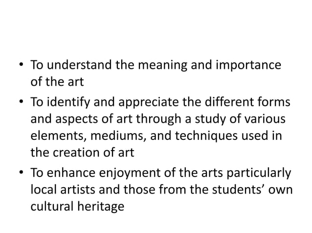 Humanities 101 Art Appreciation | PPTX