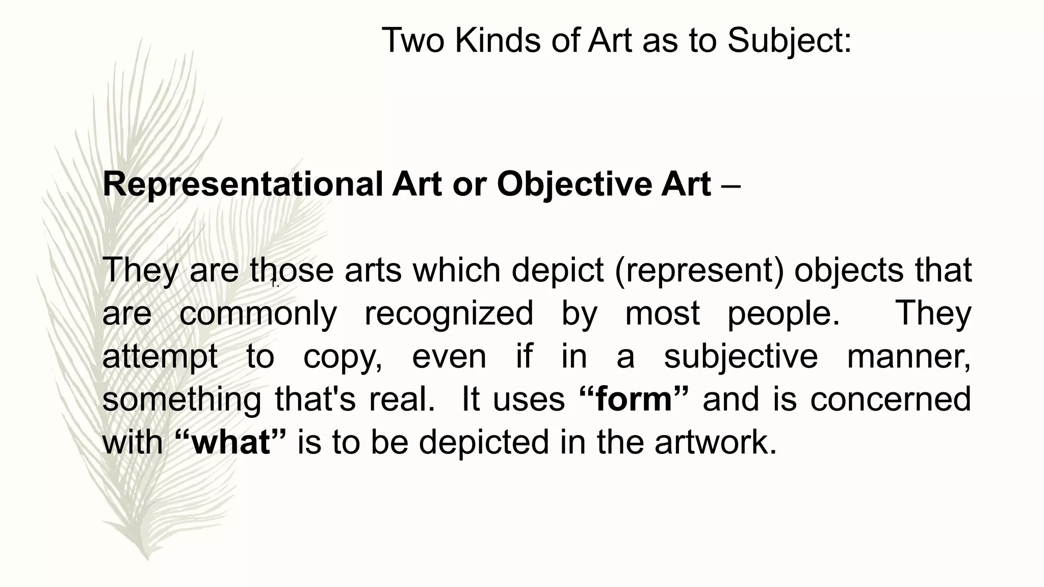 Humanities Presenting the Art subject | PPTX