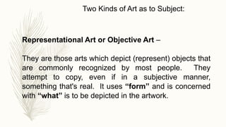 Humanities Presenting the Art subject | PPTX