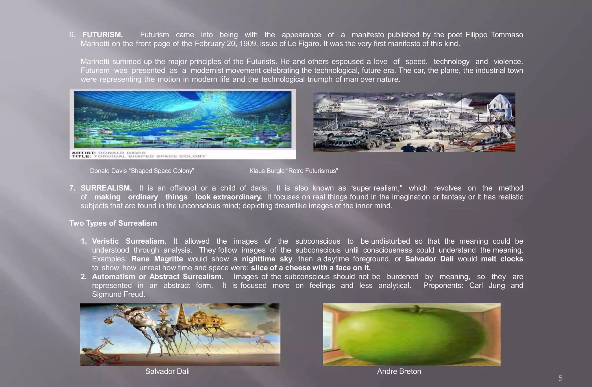 SUBJECTS OF ART AND THE METHODS OF PRESENTING | PPTX