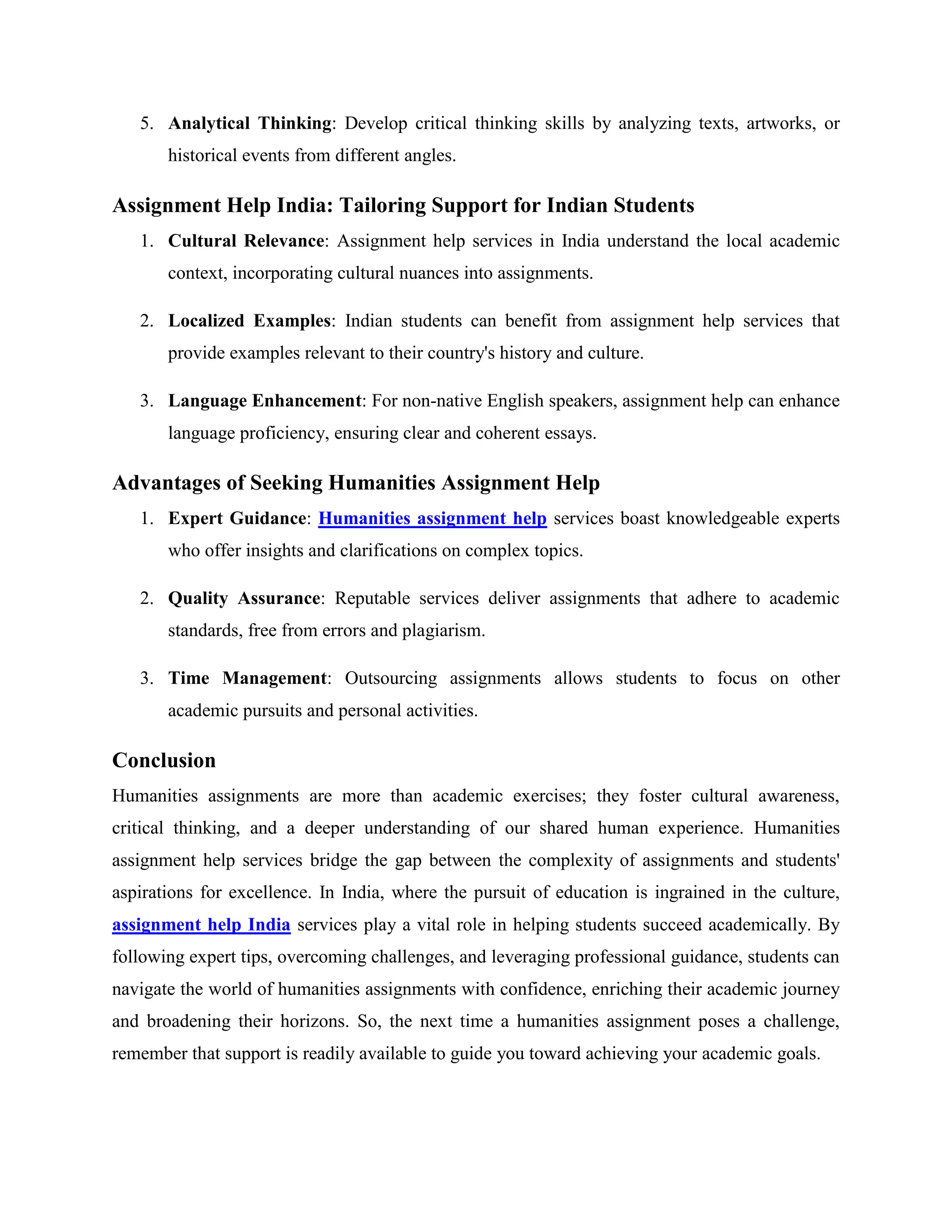 Humanities Assignment Help by Professional Experts.pdf