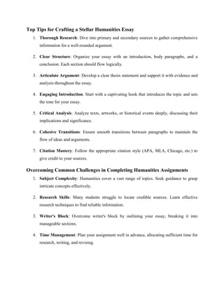 Humanities Assignment Help by Professional Experts.pdf