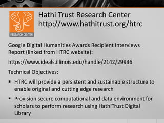 Humanities data curation slides | PPTX