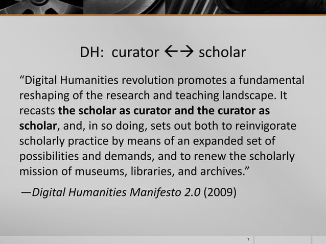 Humanities data curation slides | PPTX