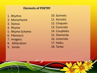 Humanities: POETRY | PPT