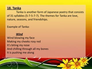 Tanka Poems Examples 5 7 5 7 7