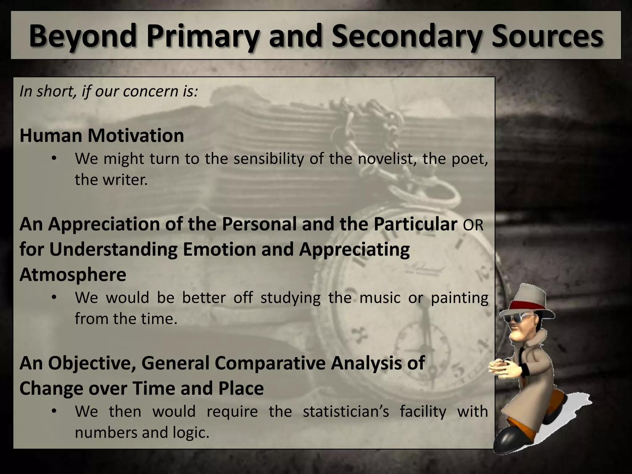 Primary Sources / Secondary Sources [Humanities] | PPSX