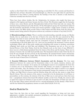 Humanity and Divinity of Christ | PDF