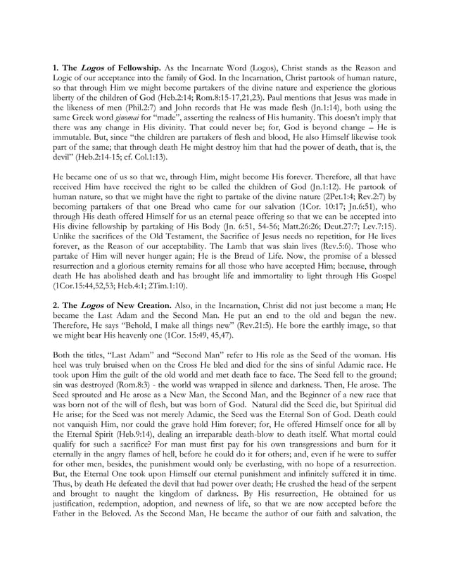 Humanity and Divinity of Christ | PDF