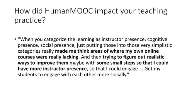 Humanizing Online Teaching and Learning | PPT