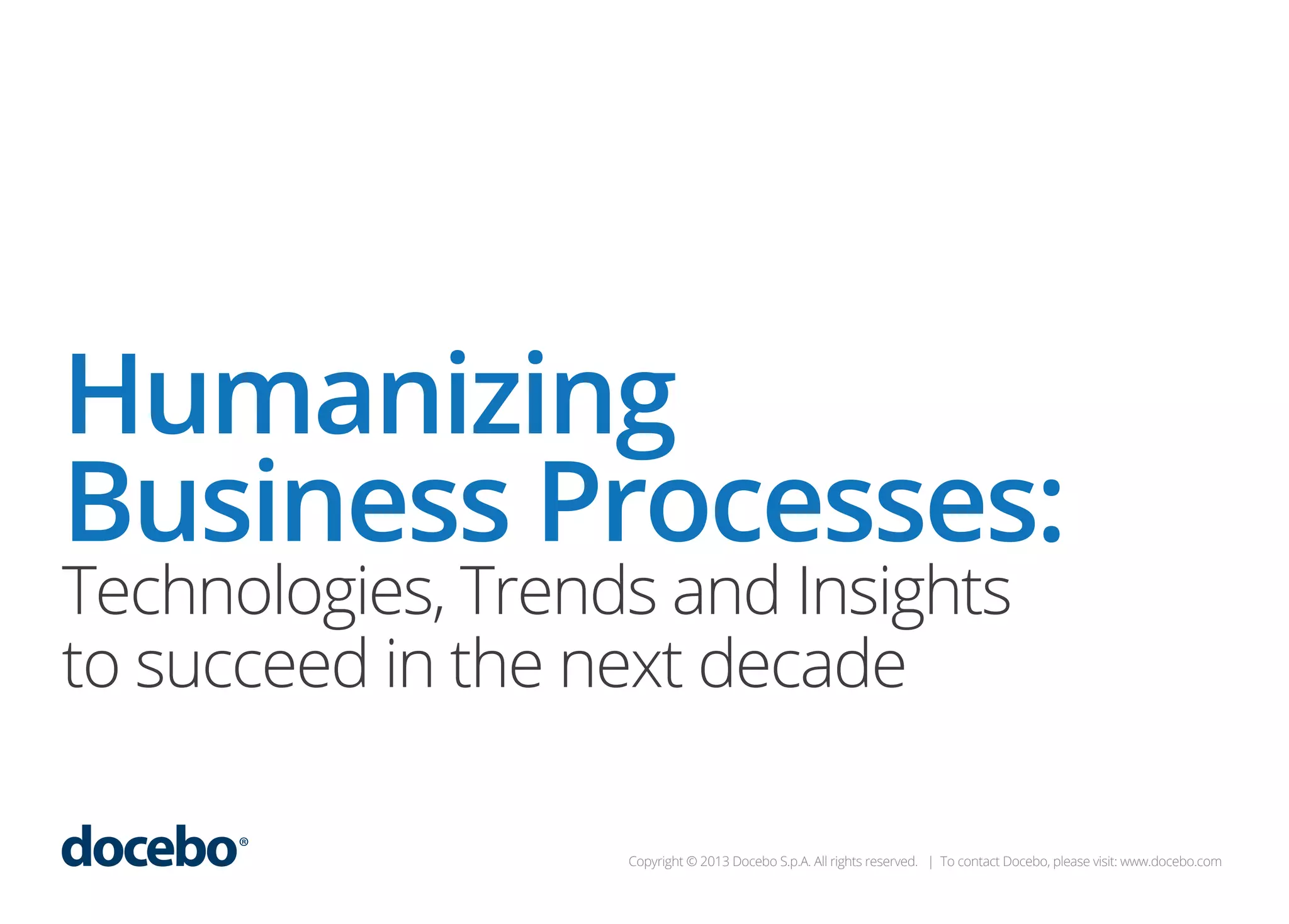 Humanizing Business Processes by leveraging E-Learning technologies | PDF