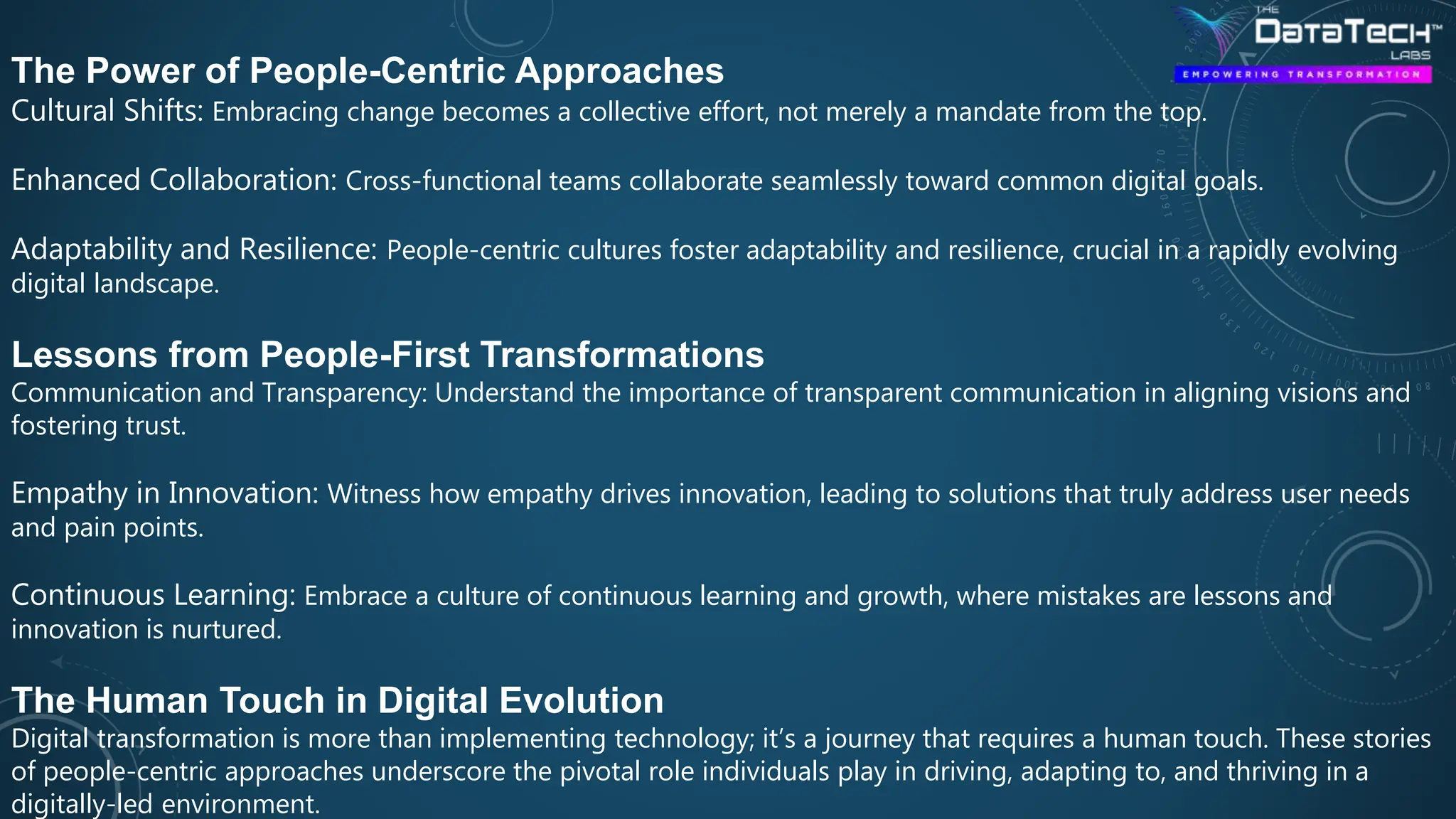 Humanizing Digital Transformation People-Centric Approaches. | PDF