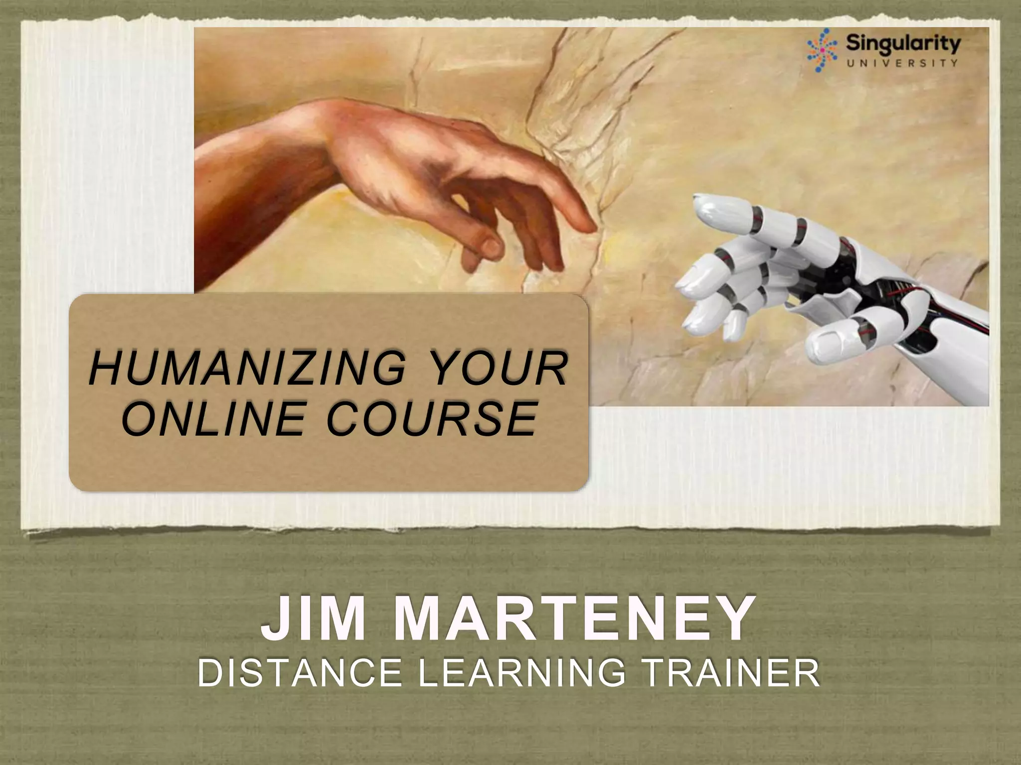 Humanizing Your Online Class Fall 2020 | PPT