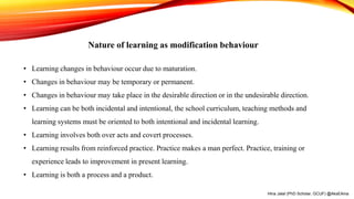 Human learning and classroom teaching | PPT