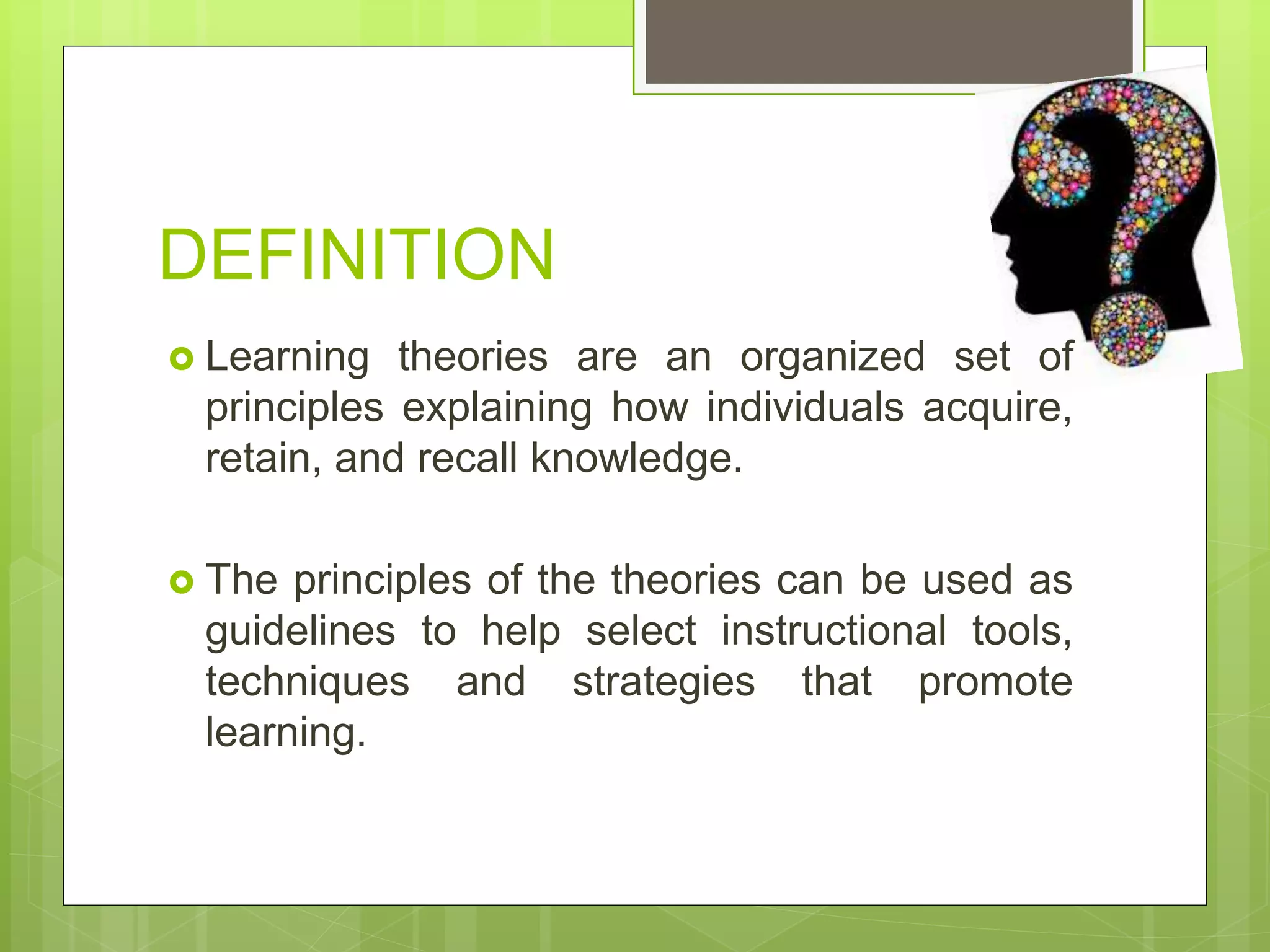 Human learning theories | PPTX