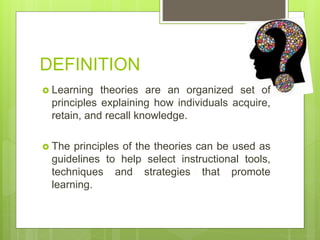 Human learning theories | PPTX