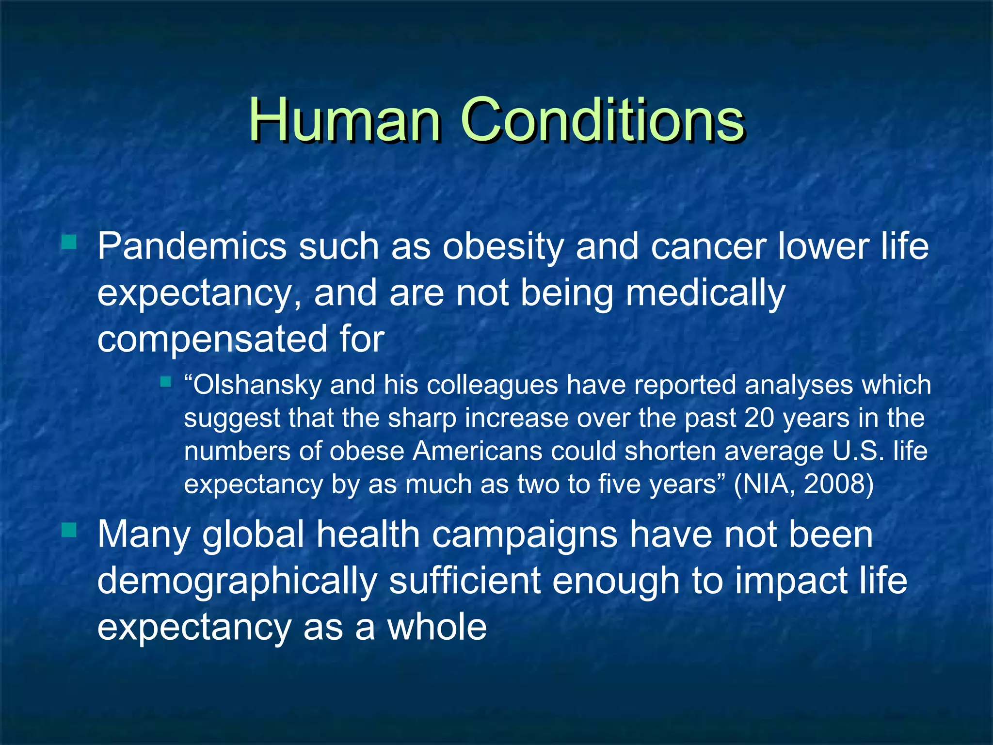 Human life expectancy | PPT