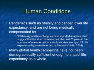 Human life expectancy | PPT