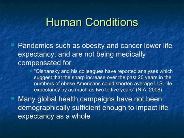 Human life expectancy | PPT