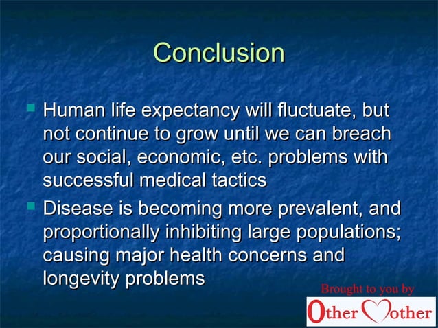 Human life expectancy | PPT