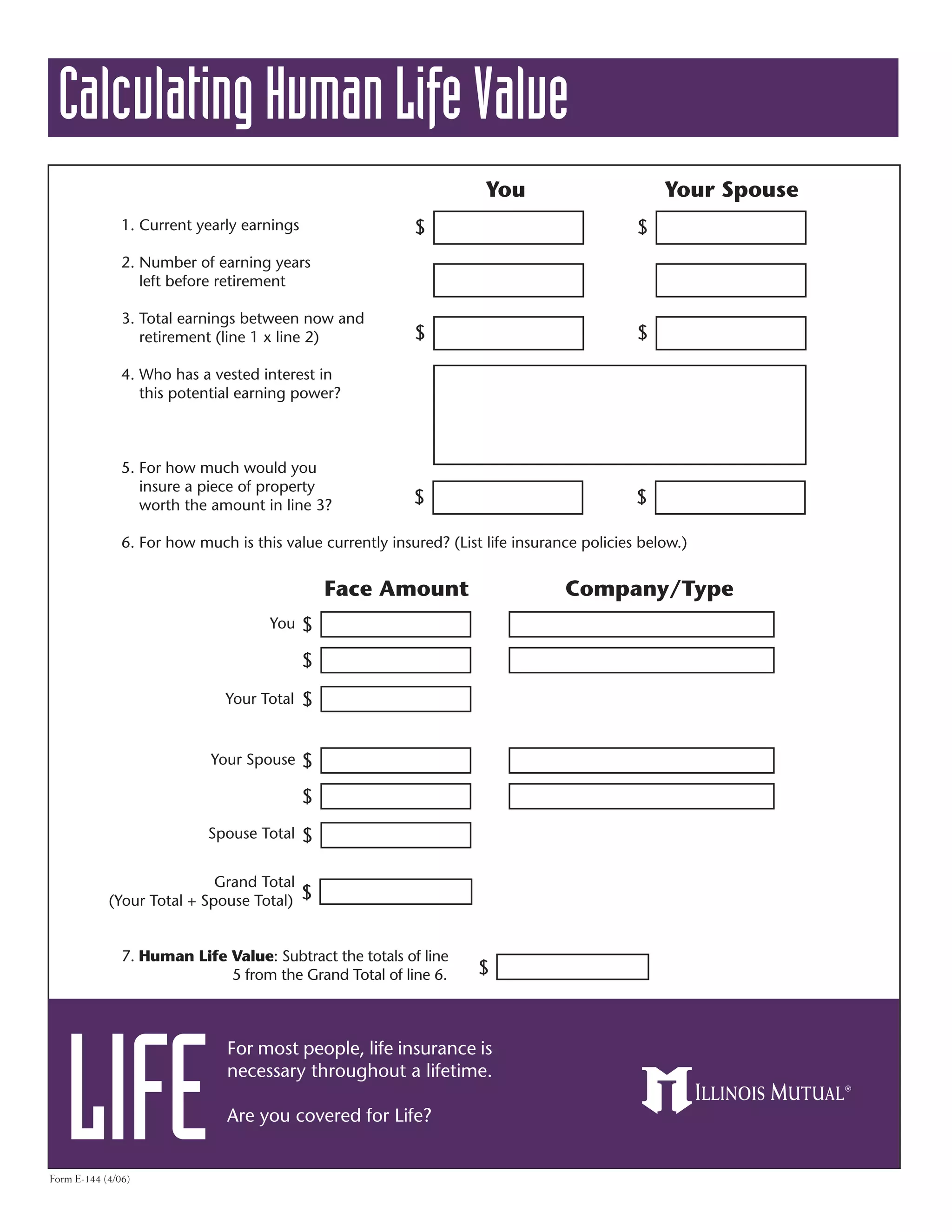Human Life Value | PDF
